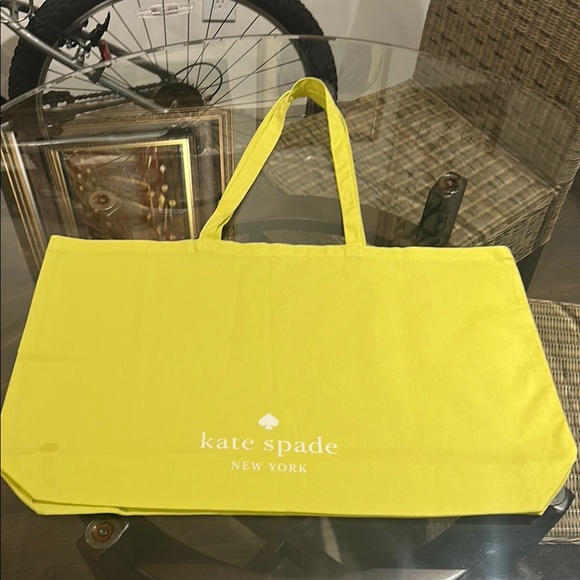 kate spade | Bags | Kate Spade Yellow Large Fabric Tote Vibrant And ...